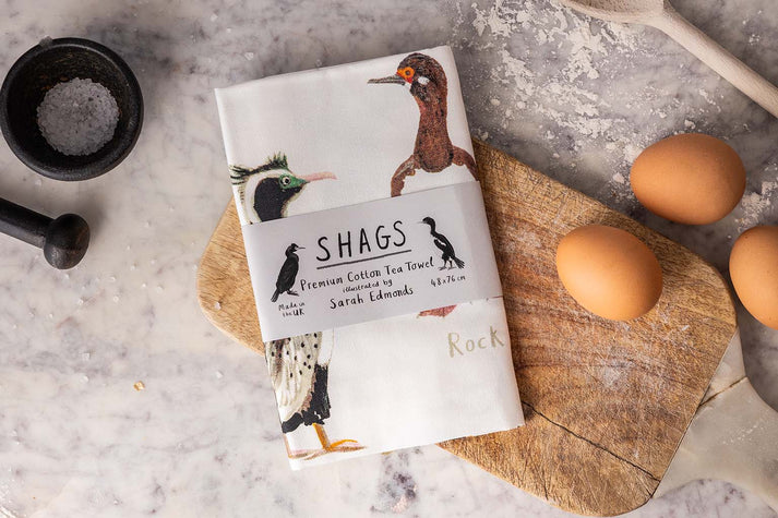 Shags Cotton Tea Towel – Sarah Edmonds Illustration